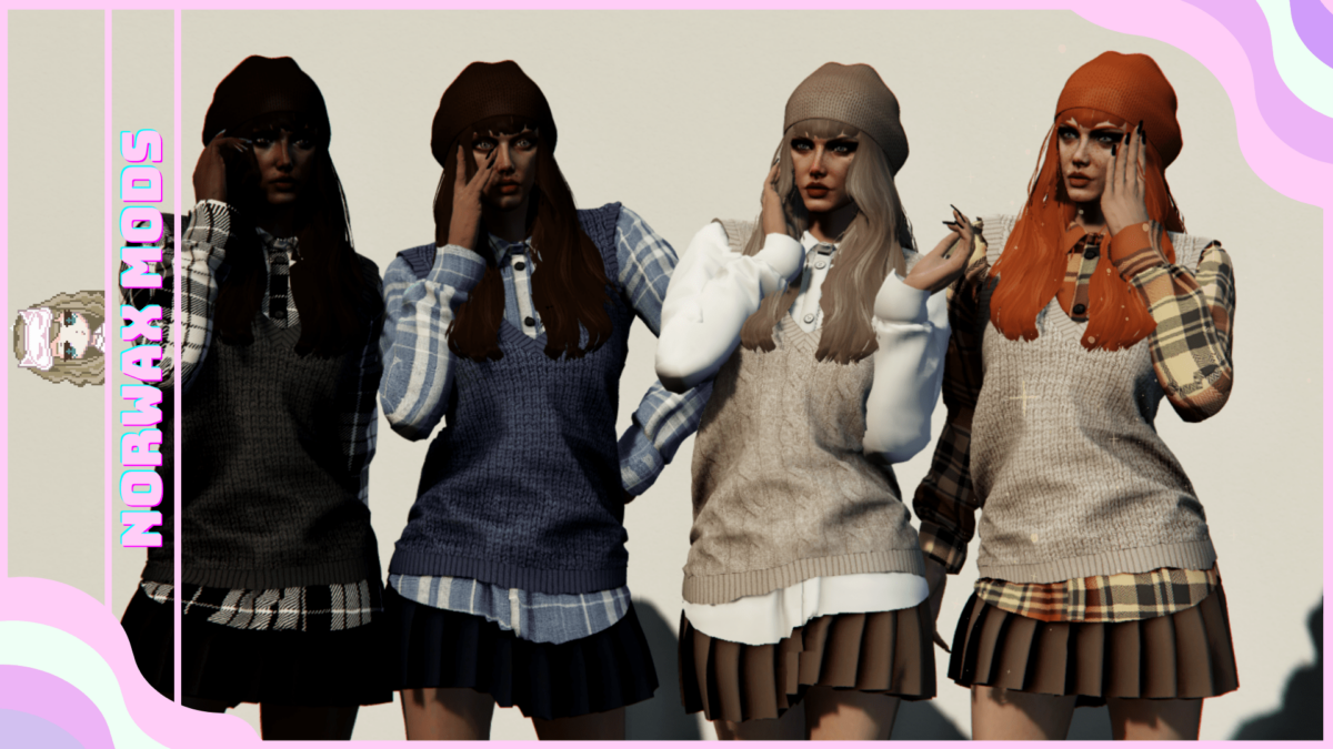 Ally Hairstyle with Beret – GTA 5 mod