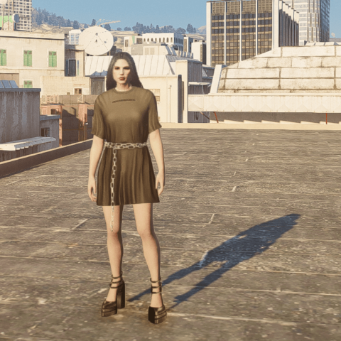 Dress with loose chain for MP Female V1.0 – GTA 5 mod