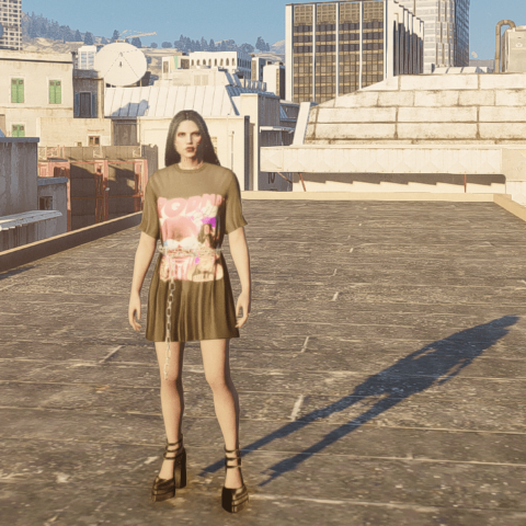Dress with loose chain for MP Female V1.0 – GTA 5 mod