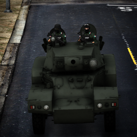Panhard ERC 90 F4 Lynx - Mexico [Add-On / FiveM] – GTA 5 mod