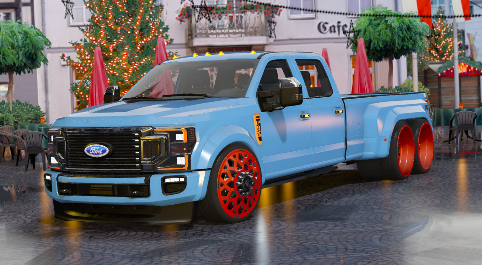 Ford F450 Dually LED 6x6 Edition – GTA 5 mod