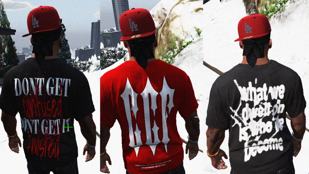 GTA V Loose Shirt RETEXTURE pack for Franklin V1.0.1 – GTA 5 mod