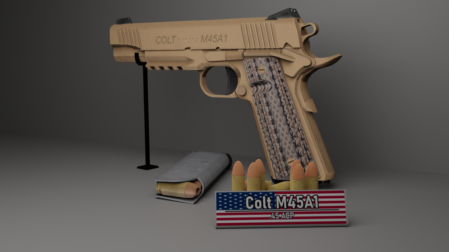 [RoN] Colt M45A1 CQBP V1.1 – GTA 5 mod