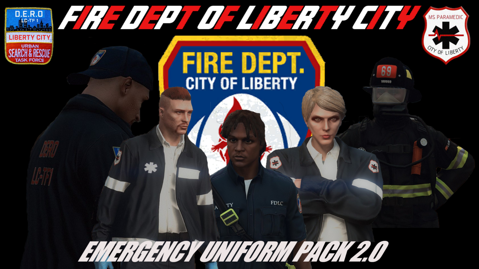 Fire Dept of Liberty City EUP Pack V4.1 – GTA 5 mod