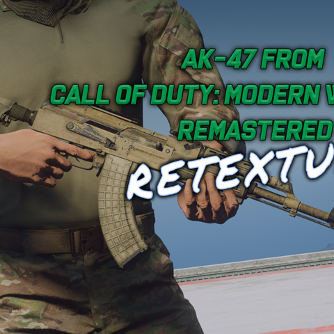 AK-47 From Call of Duty: Modern Warfare 2 Remastered' RETEXTURE V1.0 ...