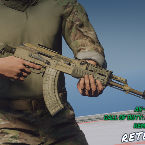 AK-47 From Call of Duty: Modern Warfare 2 Remastered' RETEXTURE V1.0 ...