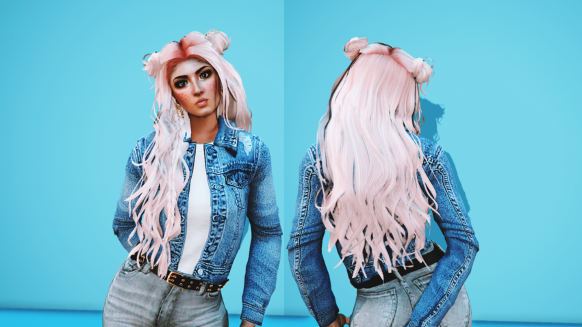 Long wavy hair for MP Female – GTA 5 mod