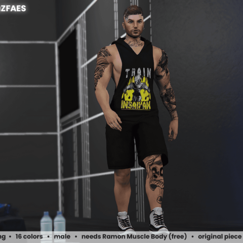 Male Tank Top (Muscle Body) V1.1 – GTA 5 mod