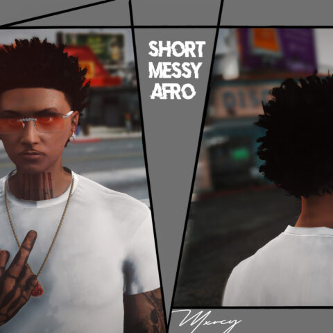 Messy Afro for MP Male – GTA 5 mod