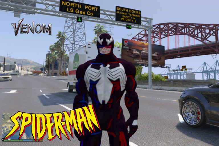 Venom from Spider-Man The Animated Series (Add-On Ped) – GTA 5 mod