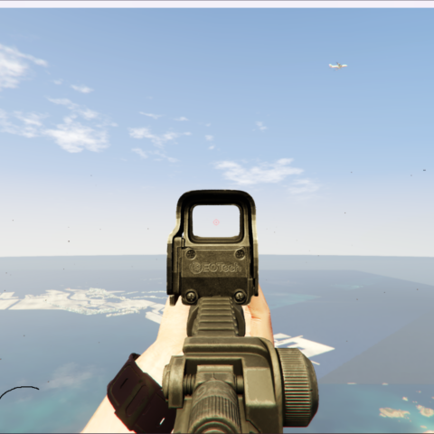 More visible red dot V1.0 – GTA 5 mod