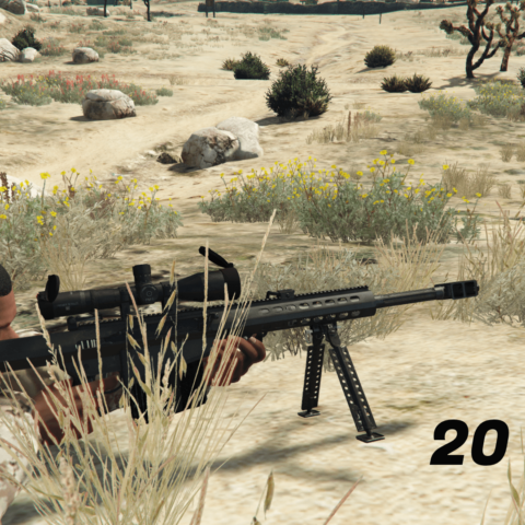 BARRETT M82A3 (M107) [Replace, 29 inch, 20 inch] – GTA 5 mod