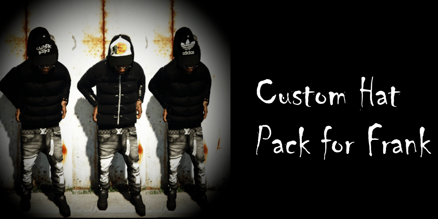 Custom hats pack textures for Franklin V1.0 – GTA 5 mod