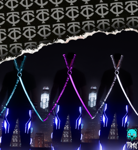 Cyber Katanas on the back V1.0 – GTA 5 mod