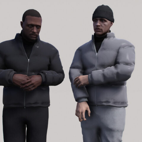 Simple Shiny PufferJacket [MP Male] – GTA 5 mod