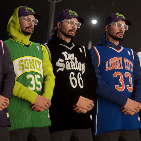 Classic NBA-Inspired Jersey+Hoodie Combo V1.0 – GTA 5 mod