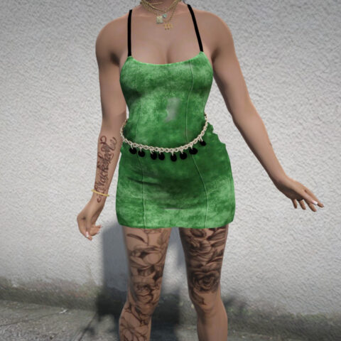 Pregnancy Belly Chain Dress for MP Female – GTA 5 mod