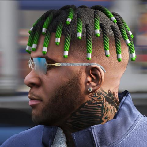 Retexture Long Dreads 4 different colors V1.0 – GTA 5 mod