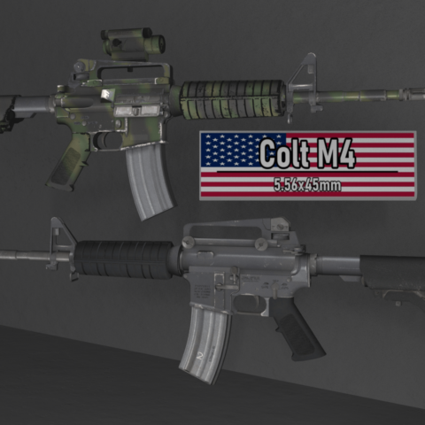 Colt M4 [Animated] – GTA 5 mod