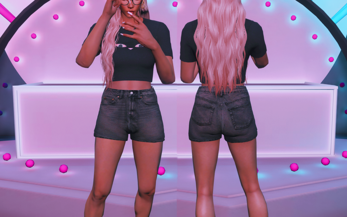 Jeans shorts for MP Female – GTA 5 mod