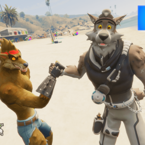 Wendell & Dire Wolf "Fortnite" [Add-On Peds] V1.0 – GTA 5 mod