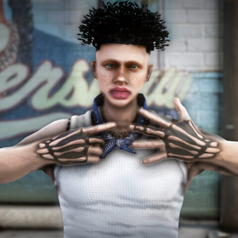 Skeleton Hand Tattoo for MP Male V1.0 – GTA 5 mod