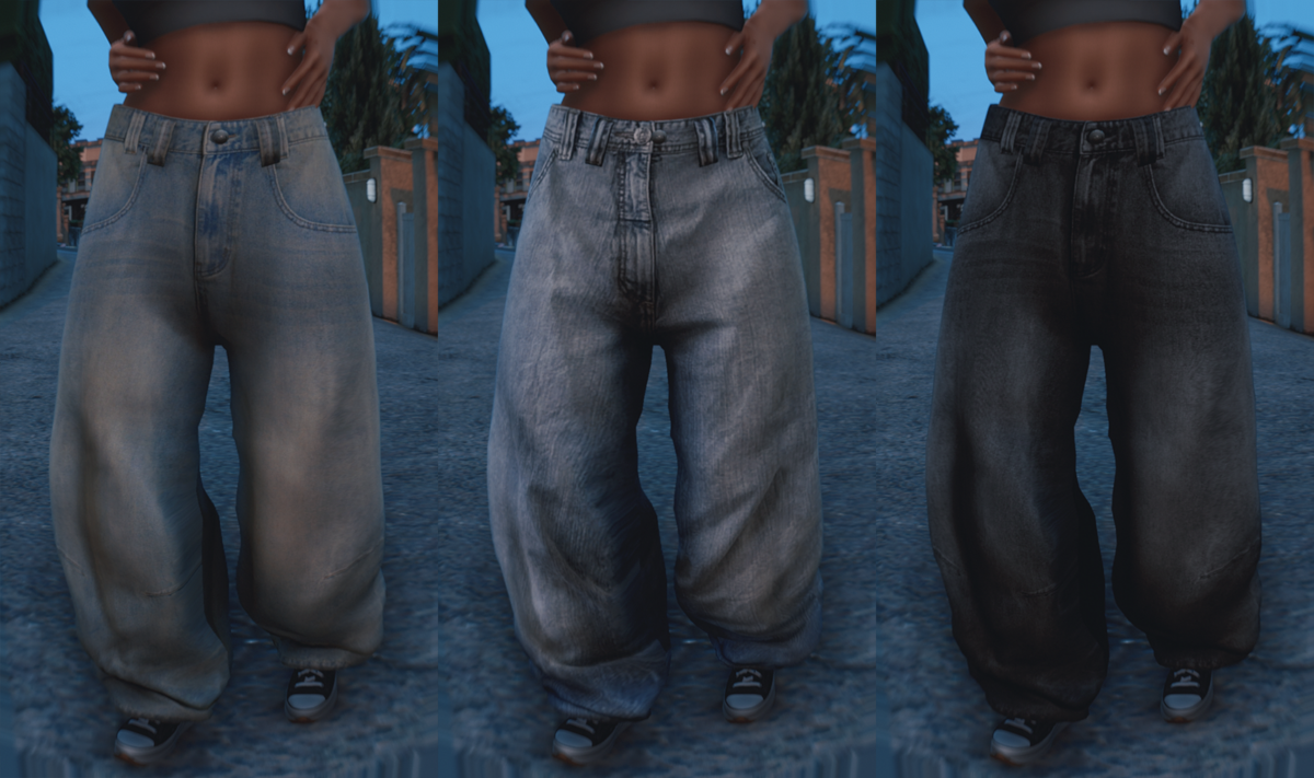 Oversized Baggy Jeans for MP Female V1.0 – GTA 5 mod