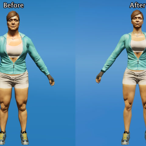 Better Muscle Female V1.0 – GTA 5 mod