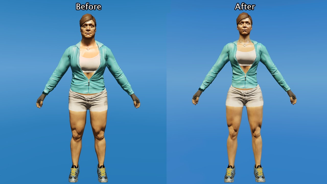 Better Muscle Female V1.0 – GTA 5 mod