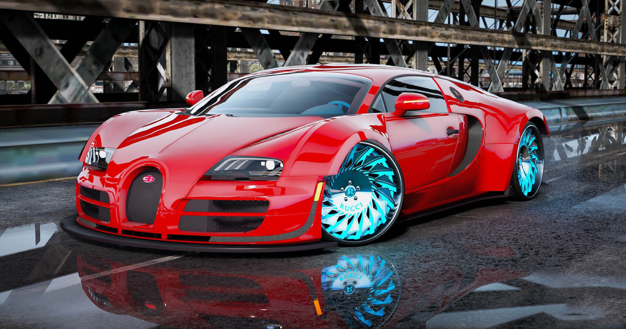 Bugatti Veyron Widebody Twinturbo – GTA 5 mod