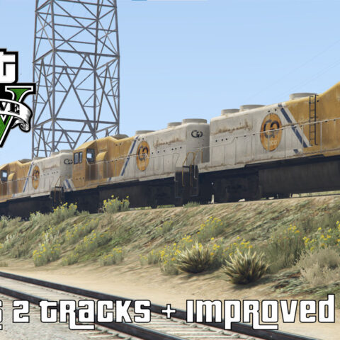 2 Trains 2 Tracks (Kitsune Trains support) V1.4 – GTA 5 mod