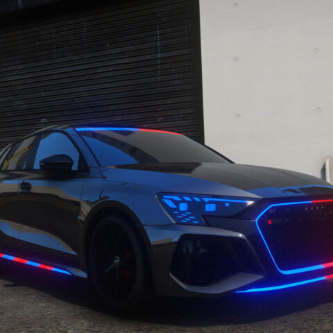 Audi RS3 8Y Police Modern Lights – GTA 5 mod