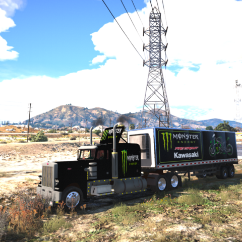 Kawasaki Monster Packer & Trailers 2 V1.0 – GTA 5 mod