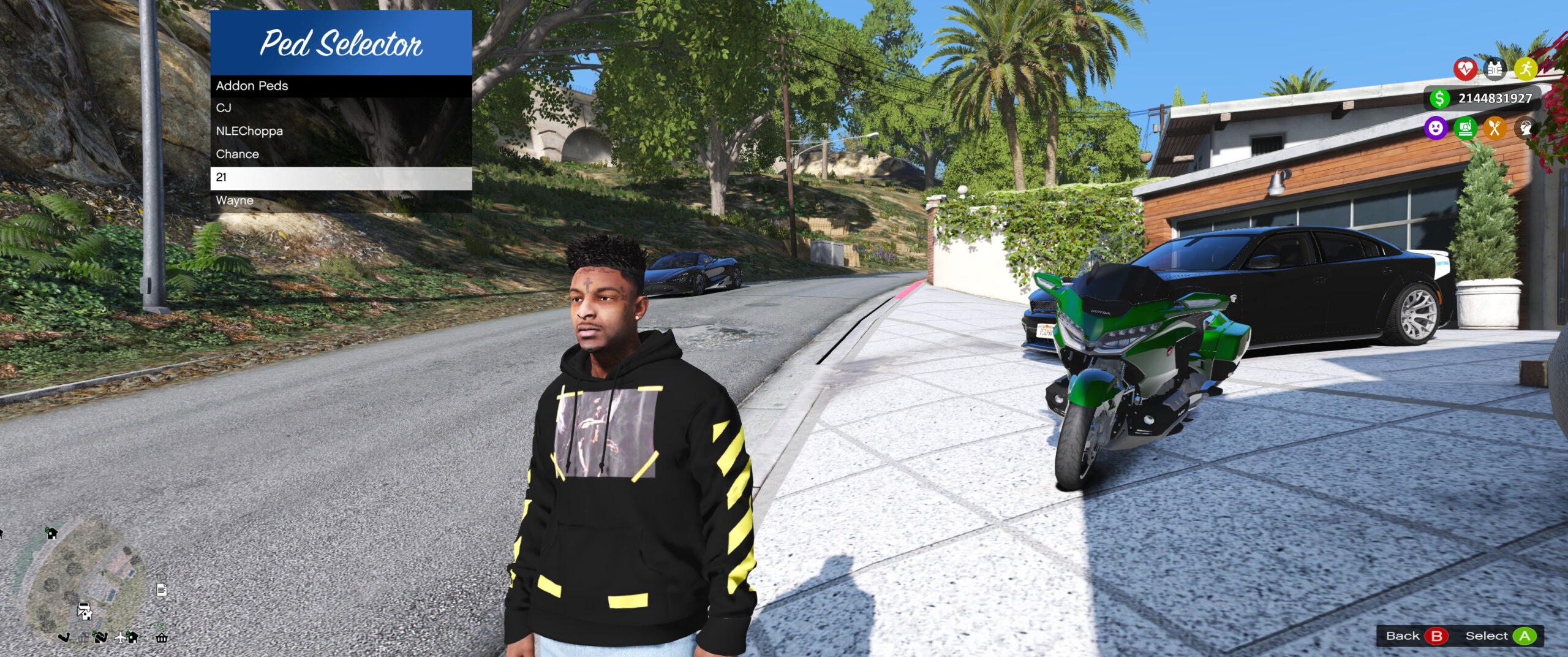 AddOn [PedSelector] V1.12a – GTA 5 mod