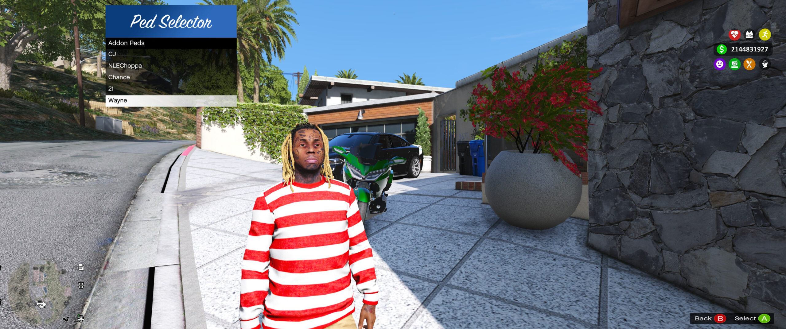 AddOn [PedSelector] V1.12a – GTA 5 mod