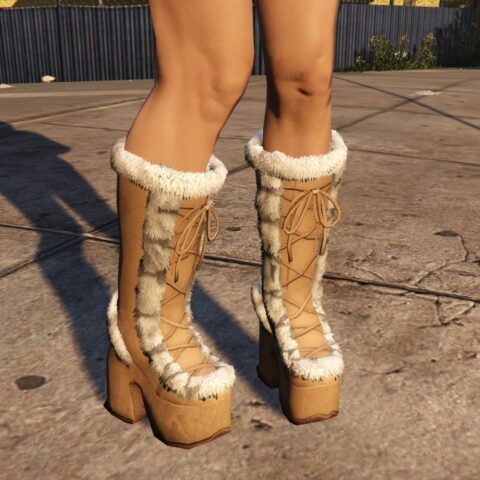 Fur Boots (Camel 311) for MP Female V1.0 – GTA 5 mod