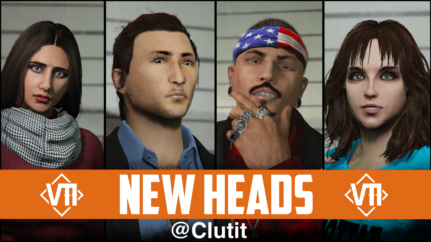 New Heads For MPMALES/ FEMALES – GTA 5 mod