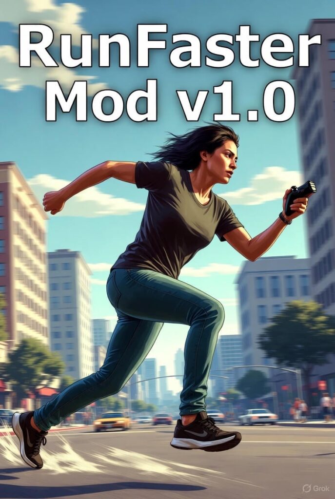 Run Faster V1.0 – GTA 5 mod
