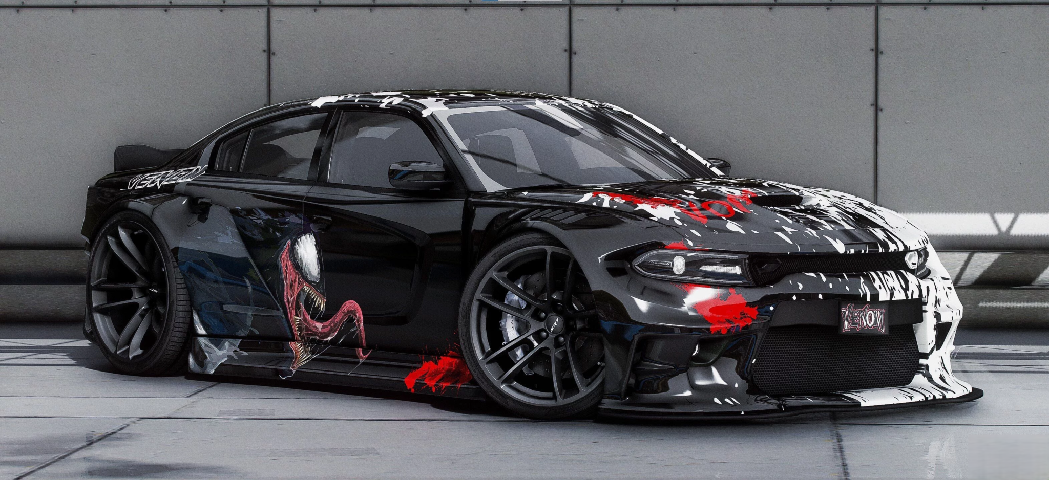 Dodge Charger Venom Wrap Custom Widebody – GTA 5 mod