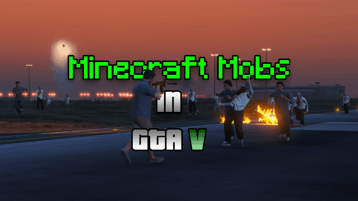 Minecraft Mobs in GTA 5 V1.0 – GTA 5 mod