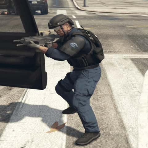 Full Armor LSPD SWAT Ped Model v1.0 – GTA 5 mod