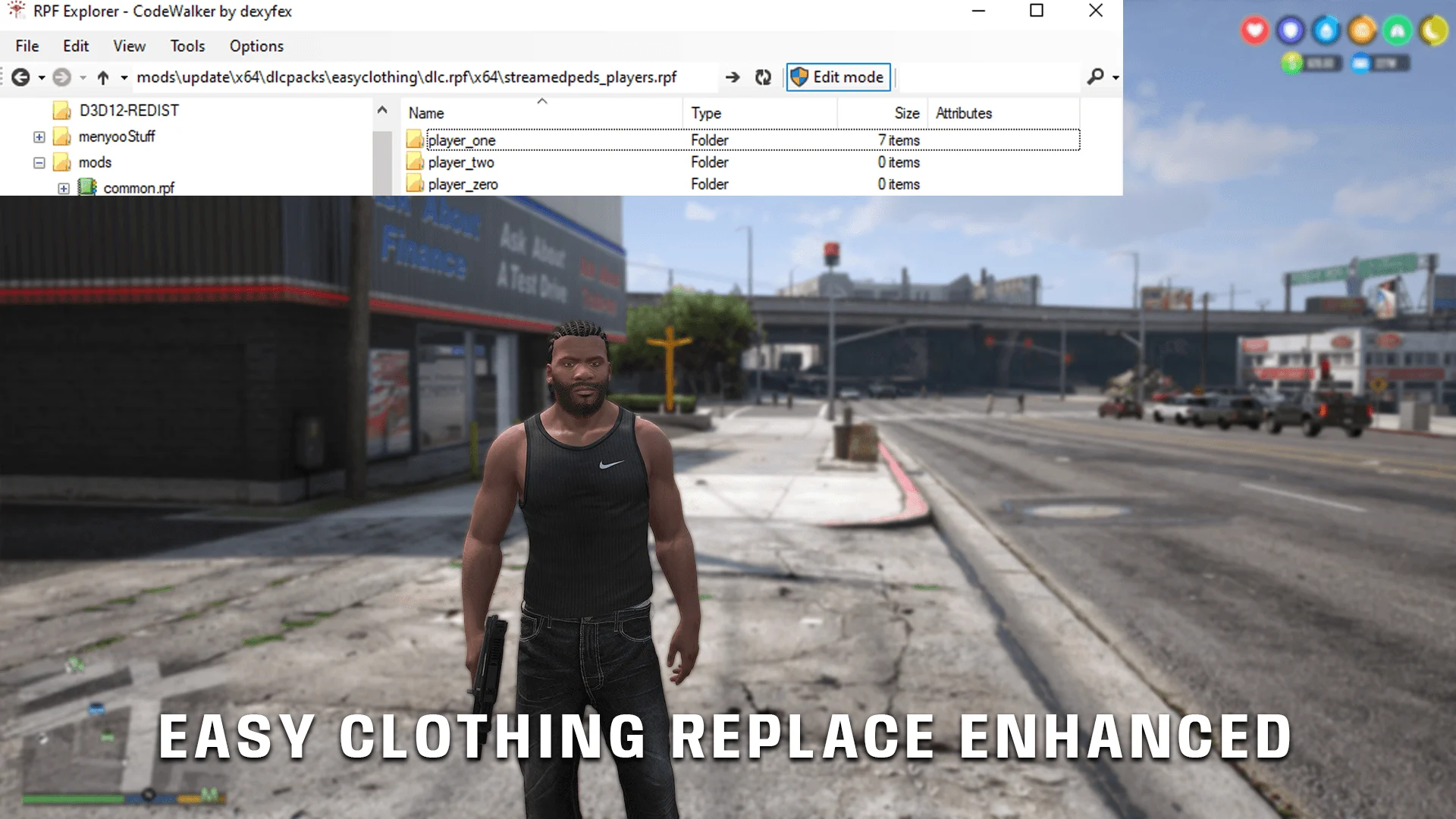 Easy Clothing Replace For Enhanced V1.0 – GTA 5 mod