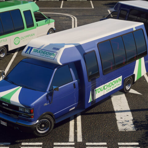 Mapped Rental Shuttle Bus [Replace | Liveries | Legacy] V1.2 – GTA 5 mod