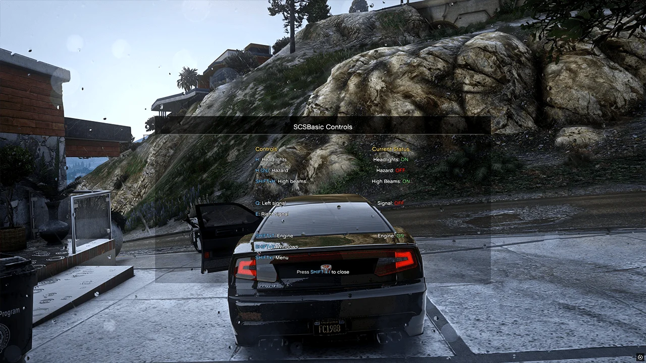 Vehicle Simple Control System V2.0 – GTA 5 mod