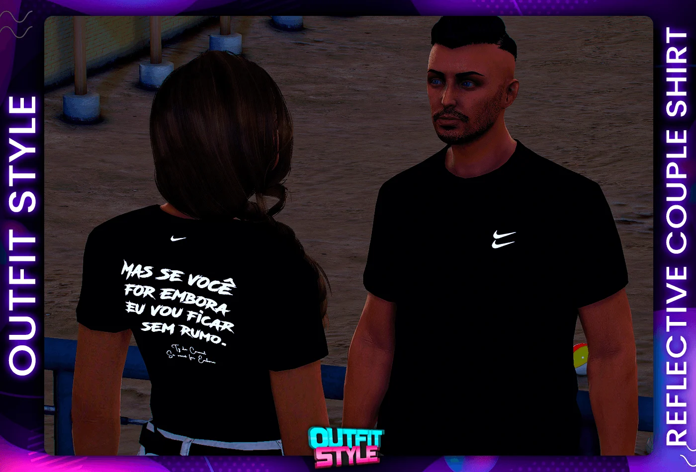 Reflective Couple Shirt for Male/Female V1.0 – GTA 5 mod
